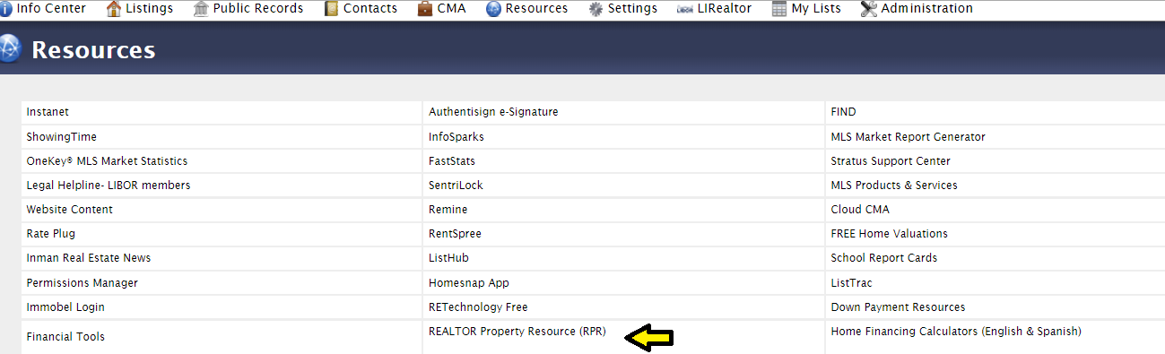 REALTORS® Property Resource – RPR Resources – OneKey® MLS Support Center