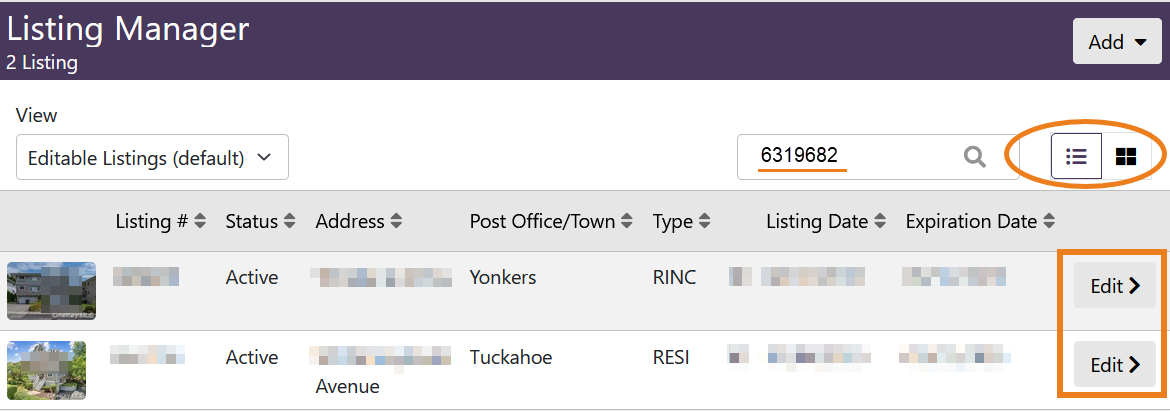 Editing an Existing Listing in Matrix Add/Edit Listing Manager – OneKey ...